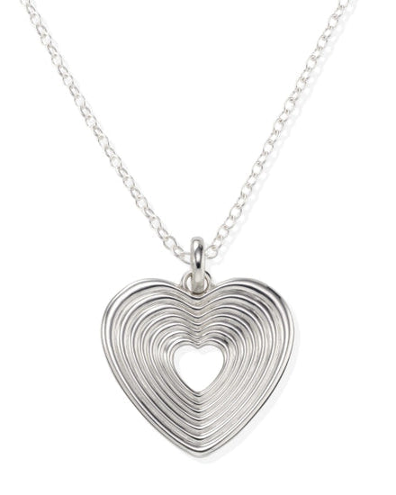 Heart Pendant Sterling Silver with Chain – Cartolina