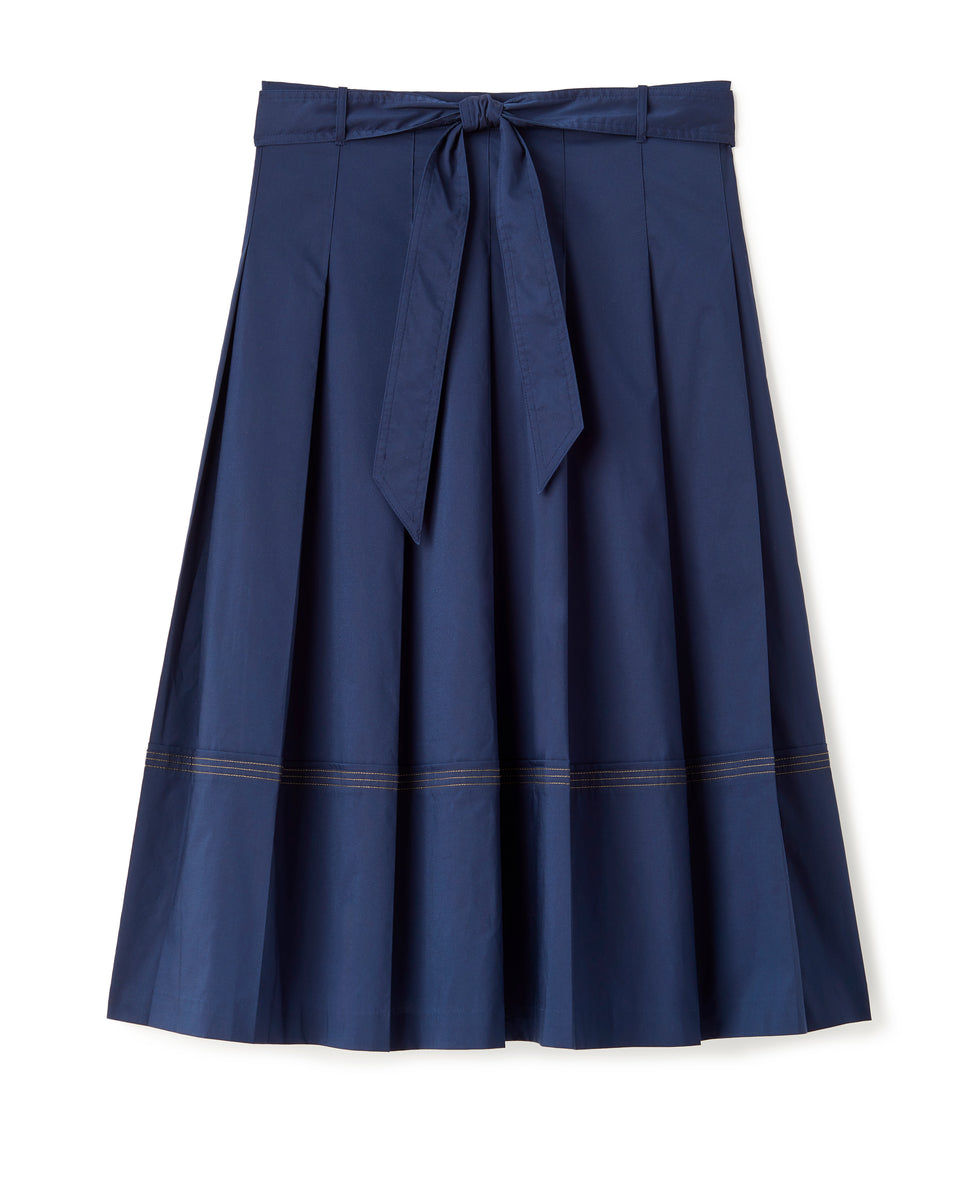 Hayden Midi Skirt-Midnight Blue – Cartolina