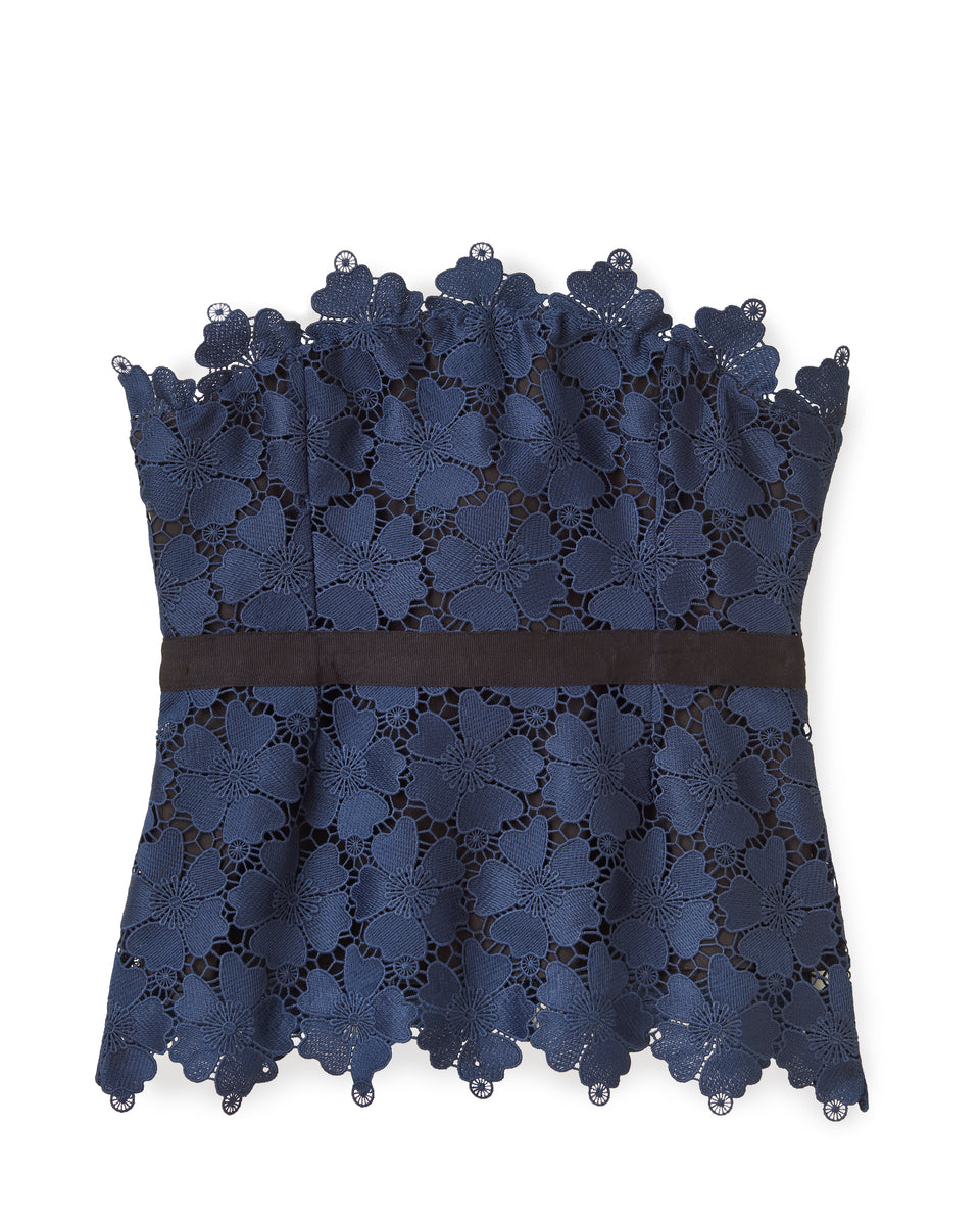 SP26 Romita Peplum Top-Midnight Blue – Cartolina