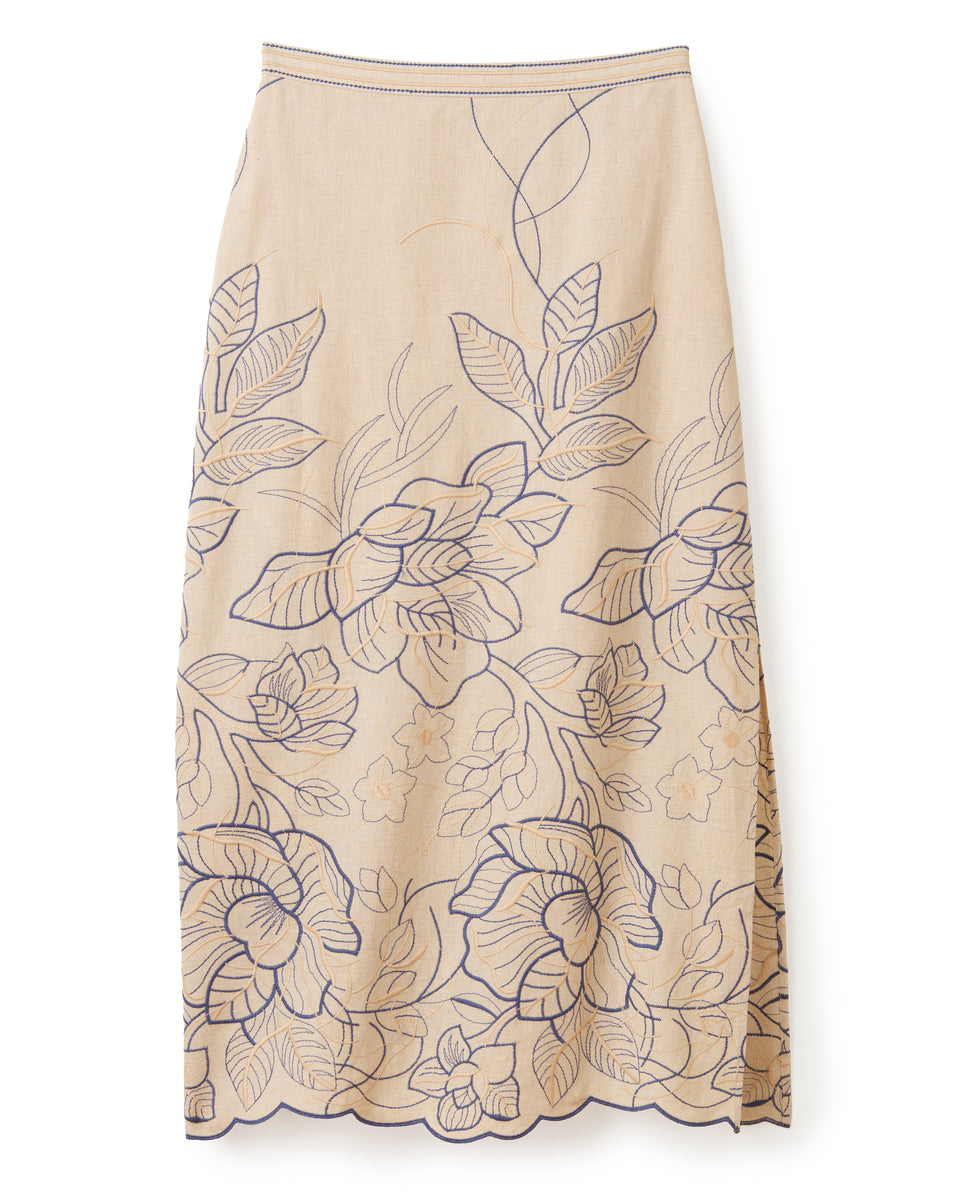 Cypress Skirt-Natural Linen – Cartolina